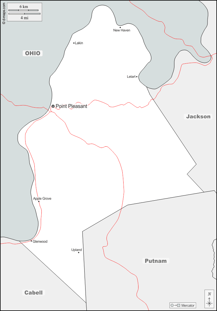 Mason County free map, free blank map, free outline map, free base map ...