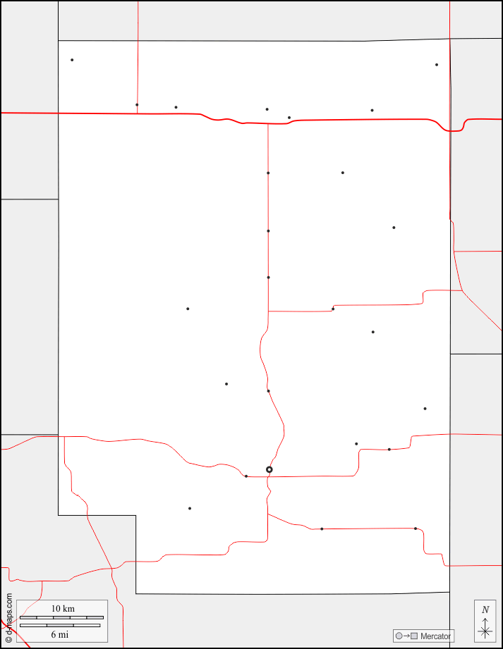Clark County free map, free blank map, free outline map, free base map ...