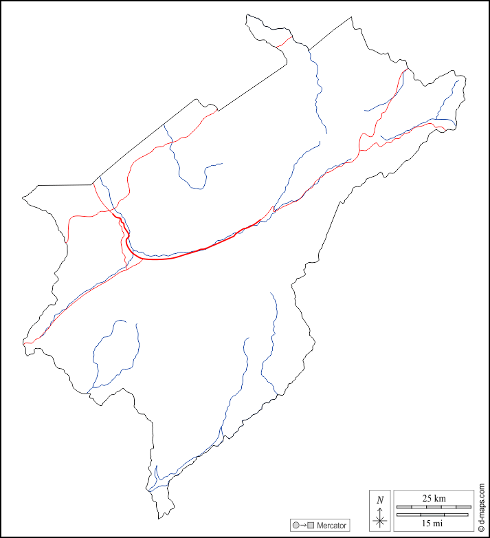 Mérida free map, free blank map, free outline map, free base map ...