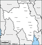 Bago Region: d-maps.com: free maps, free blank maps, free outline maps ...