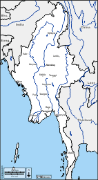 Burma Myanmar: d-maps.com: free maps, free blank maps, free outline ...
