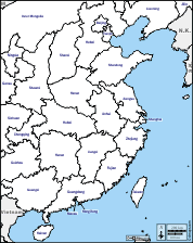 East China: Free maps, free blank maps, free outline maps, free base maps