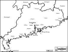 Guangdong: d-maps.com: free maps, free blank maps, free outline maps ...