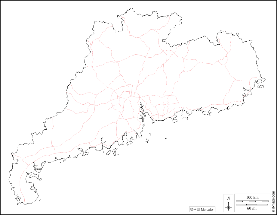 Guangdong Free Map Free Blank Map Free Outline Map Free Base Map Guangdong Free Map Free Blank Map Free Outline Map Free Base Map