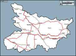 Bihar: Free maps, free blank maps, free outline maps, free base maps