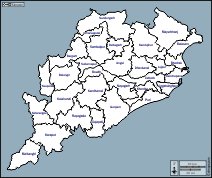 Odisha: Free maps, free blank maps, free outline maps, free base maps