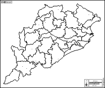 Odisha: Free maps, free blank maps, free outline maps, free base maps
