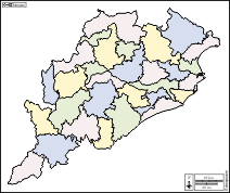 Odisha: Free maps, free blank maps, free outline maps, free base maps