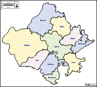 Rajasthan: d-maps.com: free maps, free blank maps, free outline maps ...