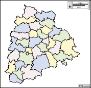Telangana: Free maps, free blank maps, free outline maps, free base maps