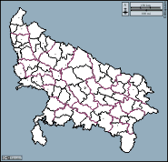 Uttar Pradesh: Free maps, free blank maps, free outline maps, free base ...