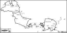 Bangka Belitung Islands: d-maps.com: free maps, free blank maps, free ...