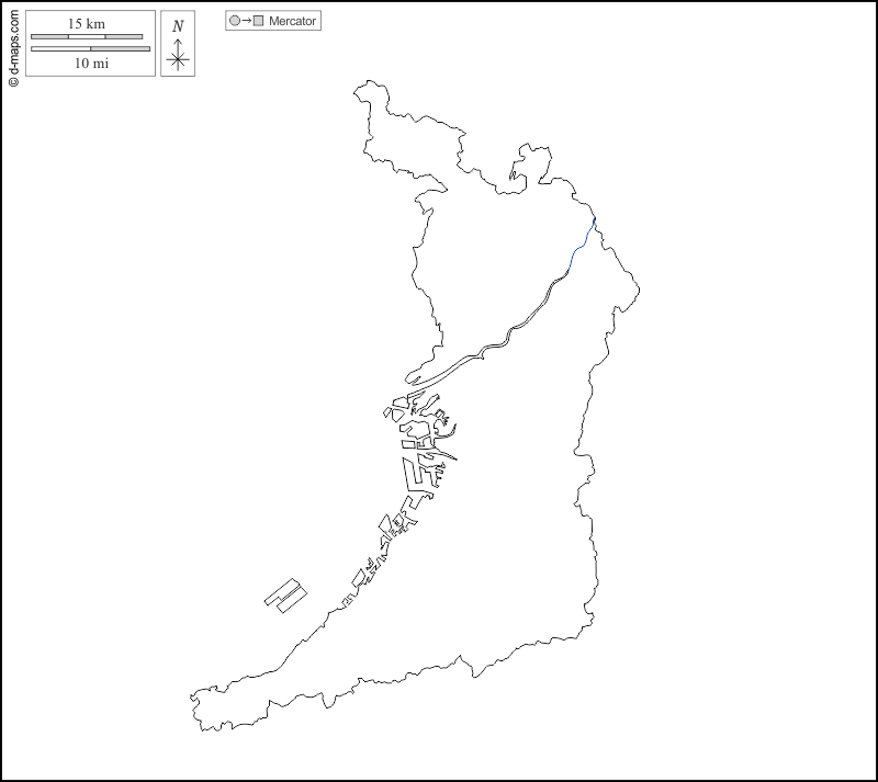 Osaka, d-maps.com: free map, free blank map, free outline map, free ...