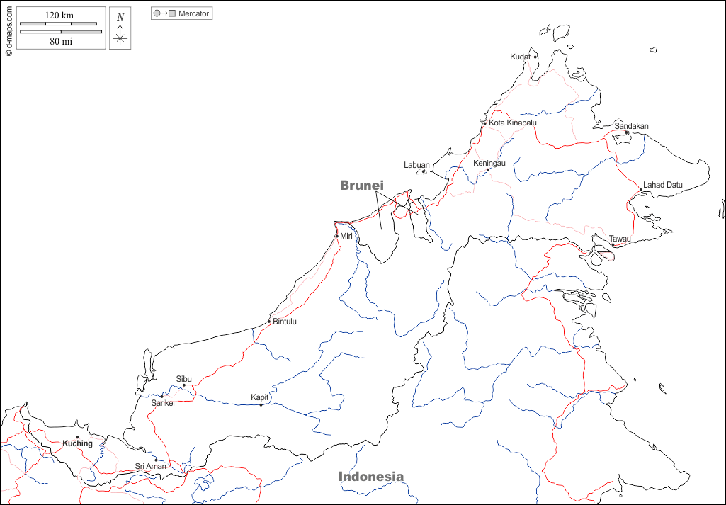 Este, d-maps.com: mapa gratuito, mapa mudo gratuito, mapa en blanco ...