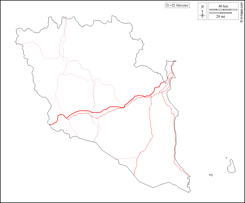 Pahang, d-maps.com: free map, free blank map, free outline map, free ...