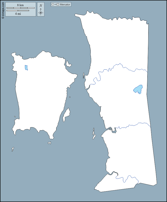 Penang free map, free blank map, free outline map, free base map ...