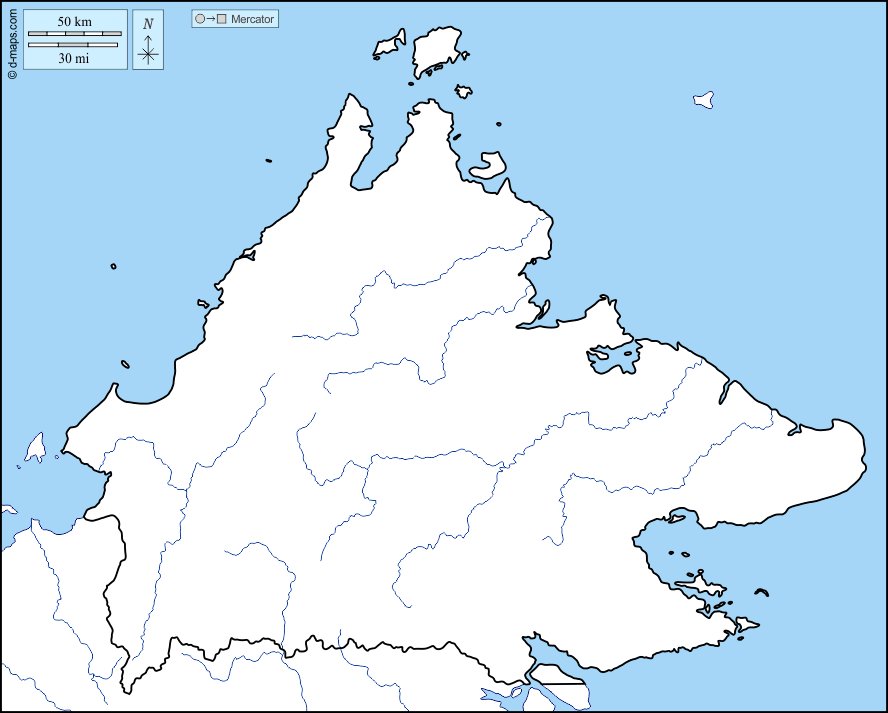 Sabah, d-maps.com: free map, free blank map, free outline map, free ...