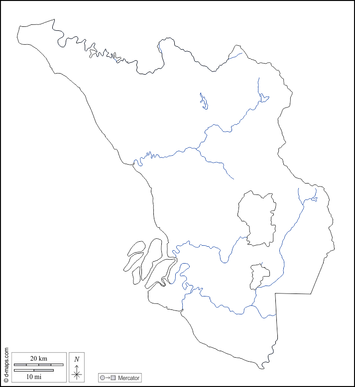 Selangor, d-maps.com: free map, free blank map, free outline map, free ...