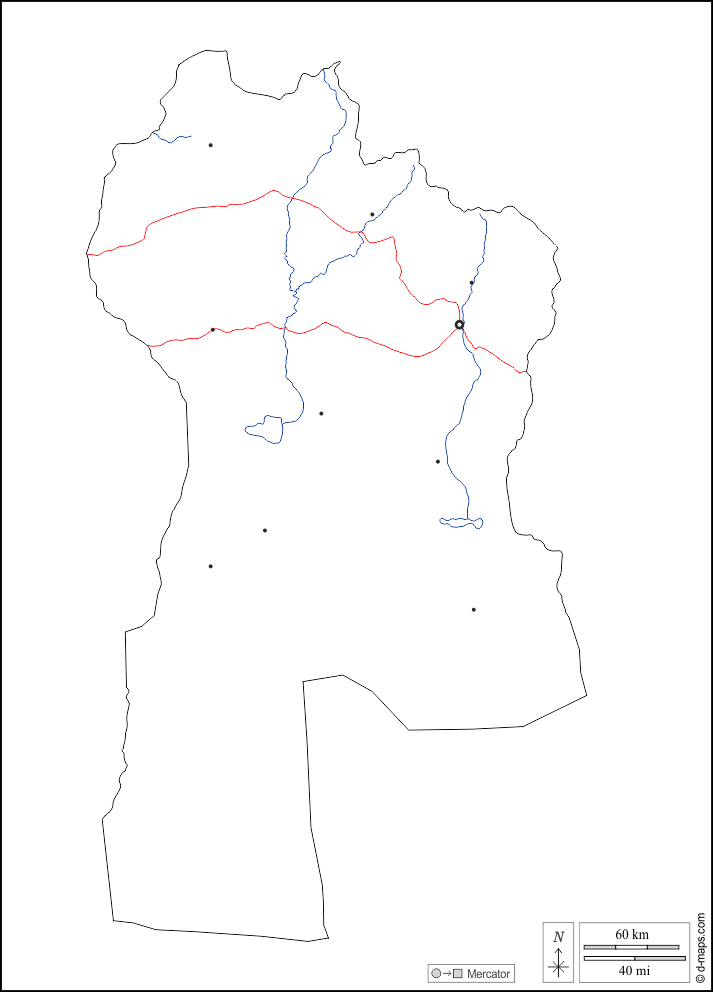 Bayankhongor free map, free blank map, free outline map, free base map ...