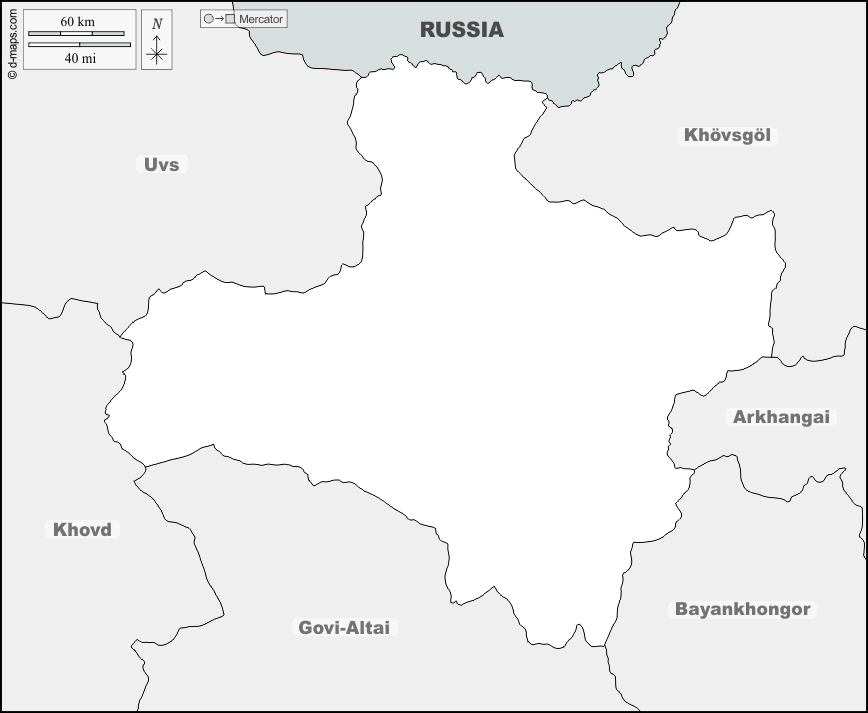 Zavkhan Mapa gratuito, mapa mudo gratuito, mapa en blanco gratuito ...