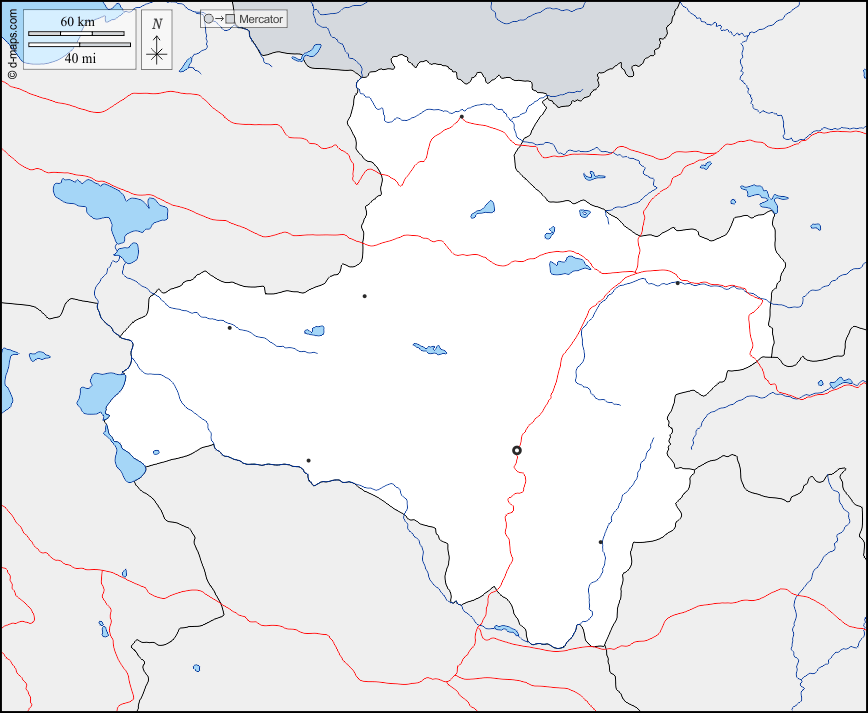 Zavkhan free map, free blank map, free outline map, free base map ...