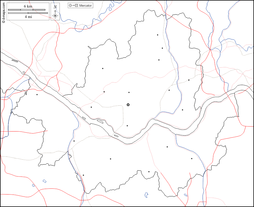 Seoul, d-maps.com: free map, free blank map, free outline map, free ...