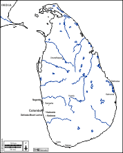 Sri Lanka: d-maps.com: free maps, free blank maps, free outline maps ...