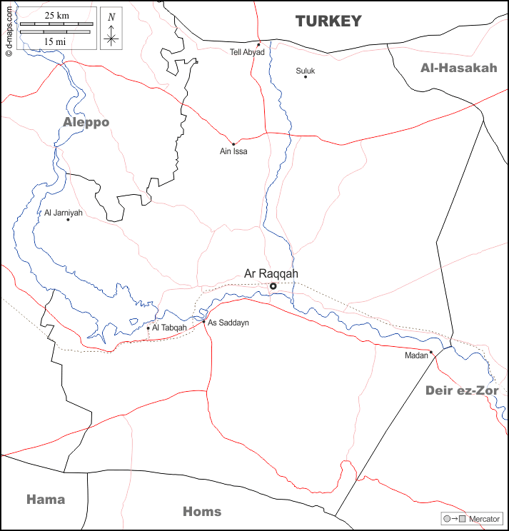 Raqqa carte géographique gratuite, carte géographique muette gratuite ...