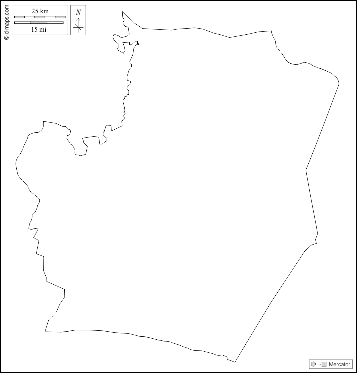 ar-Raqqa, d-maps.com: Kostenlose Karten, kostenlose stumme Karte ...