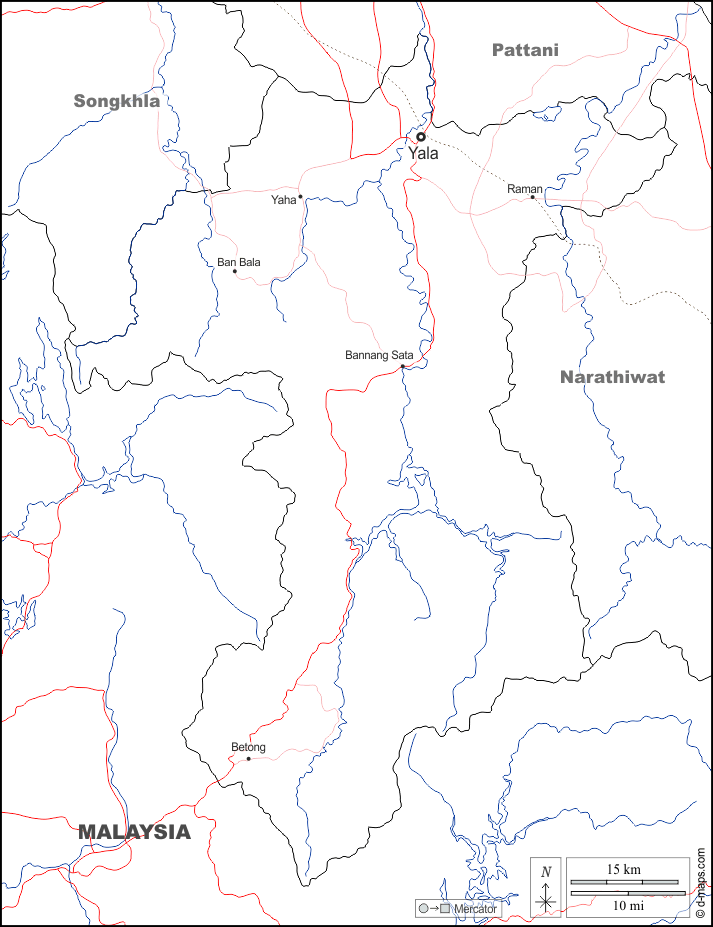 Yala, d-maps.com: free map, free blank map, free outline map, free base ...