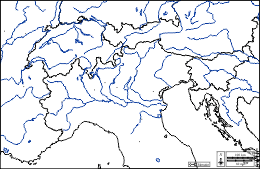 Alpi: mappa gratuita, mappa muta gratuita, cartina muta gratuita ...