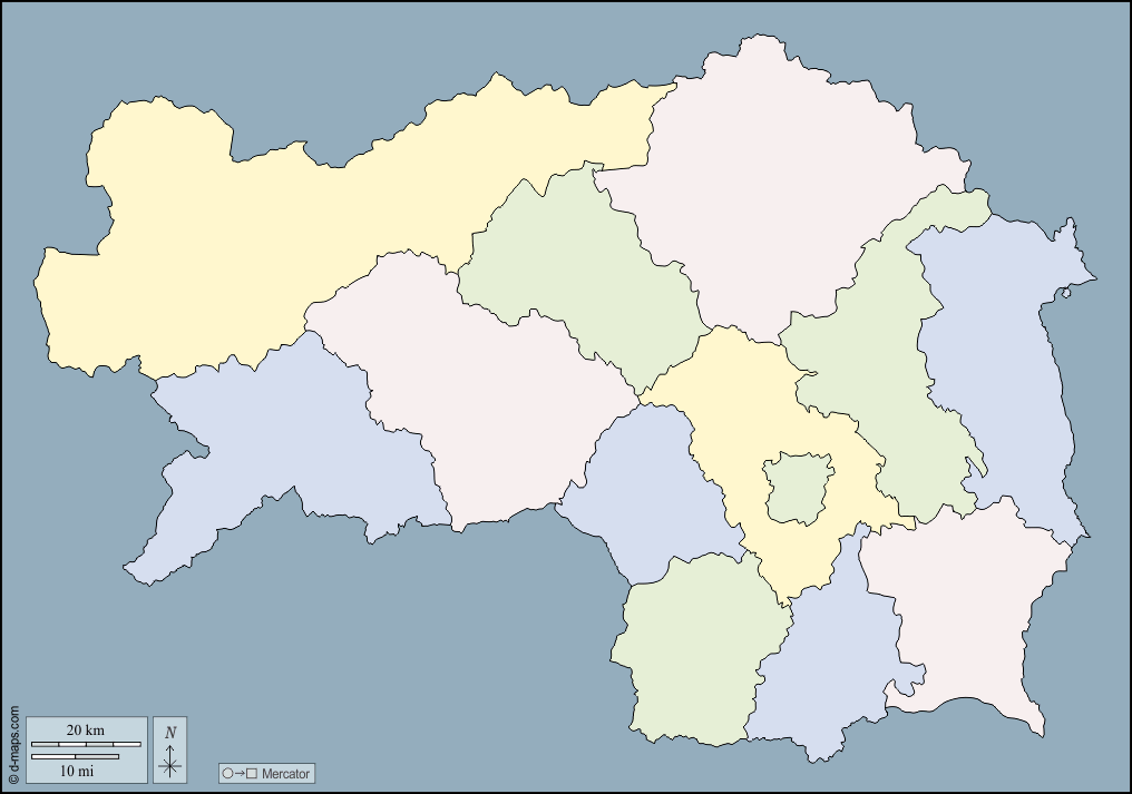 Styria, d-maps.com: free map, free blank map, free outline map, free ...