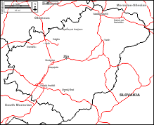 Zlín: Mapas gratuitos, mapas em branco livre, mapas esboço livre, mapas ...