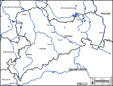 Saxony: Free maps, free blank maps, free outline maps, free base maps
