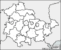 Thuringia: Free maps, free blank maps, free outline maps, free base maps