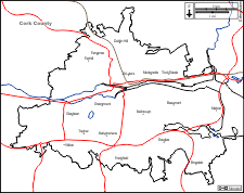 Cork City: Free maps, free blank maps, free outline maps, free base maps