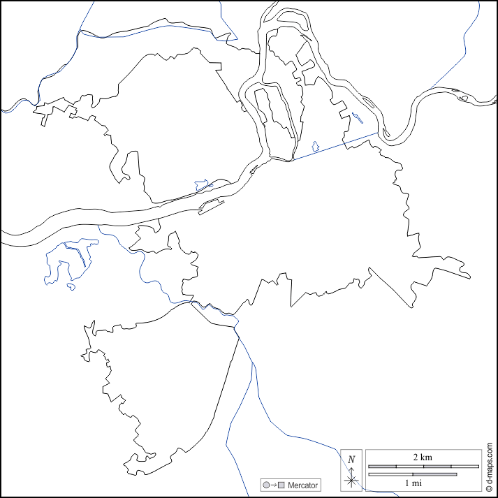 Limerick City, d-maps.com: free map, free blank map, free outline map ...