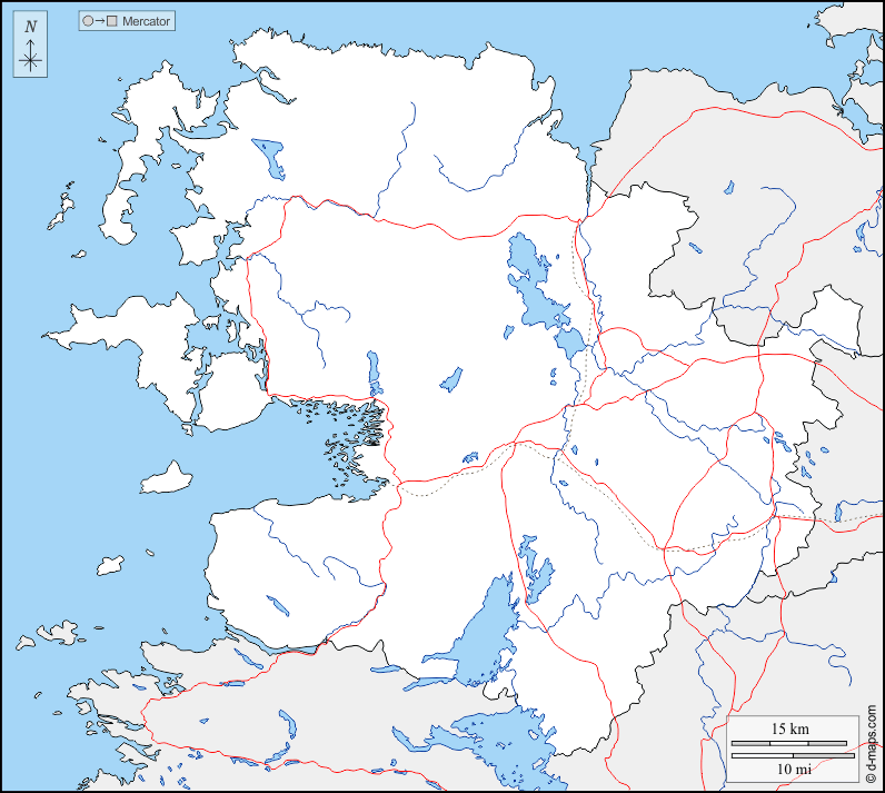 Mayo, d-maps.com: free map, free blank map, free outline map, free base ...