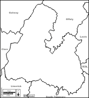 North Tipperary: d-maps.com: free maps, free blank maps, free outline ...