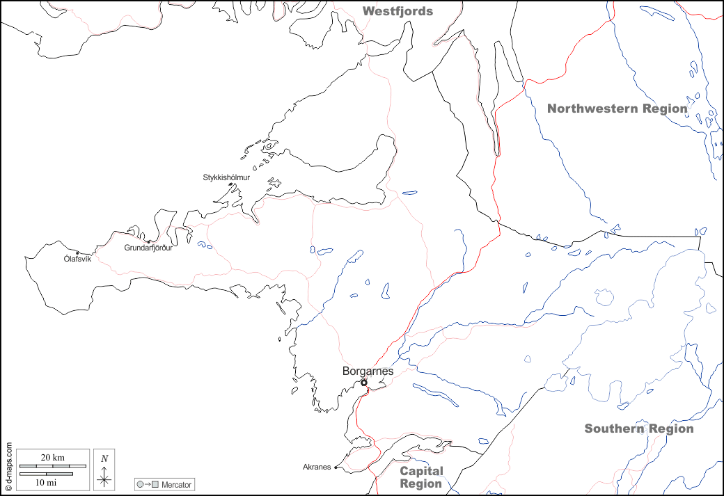 Western Region free map, free blank map, free outline map, free base ...