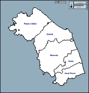 Marche: Free maps, free blank maps, free outline maps, free base maps