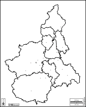 Piedmont: d-maps.com: free maps, free blank maps, free outline maps ...