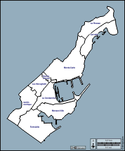 Monaco: Free maps, free blank maps, free outline maps, free base maps