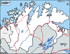 Finnmark: Free maps, free blank maps, free outline maps, free base maps