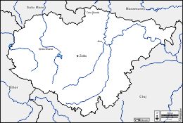 Sălaj: Free maps, free blank maps, free outline maps, free base maps