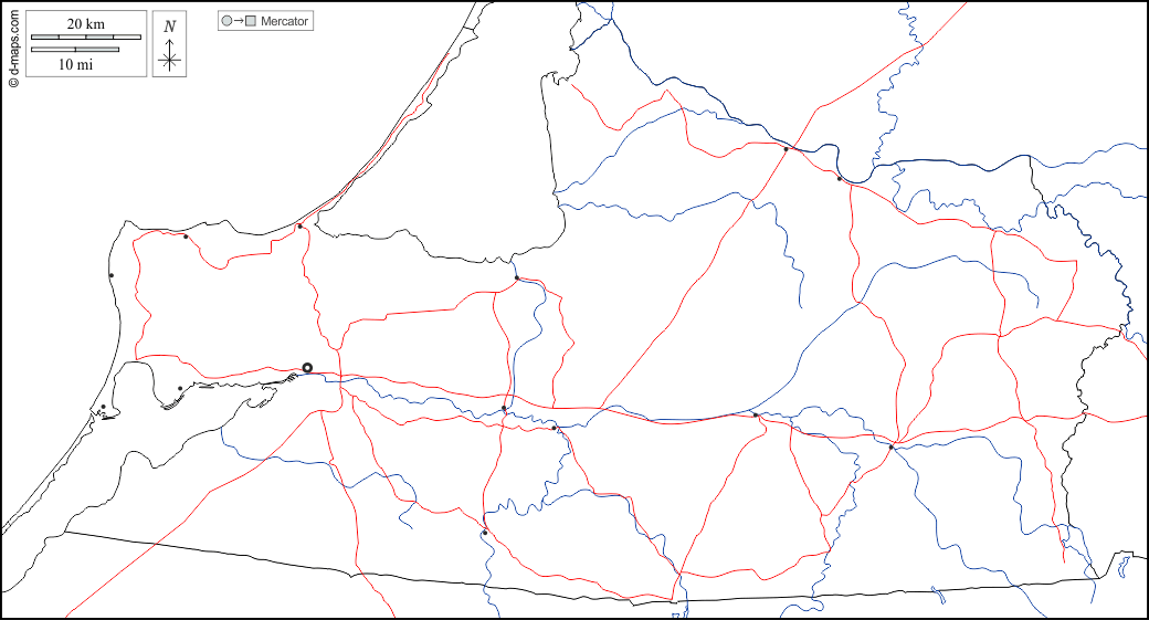 Kaliningrad, d-maps.com: free map, free blank map, free outline map ...