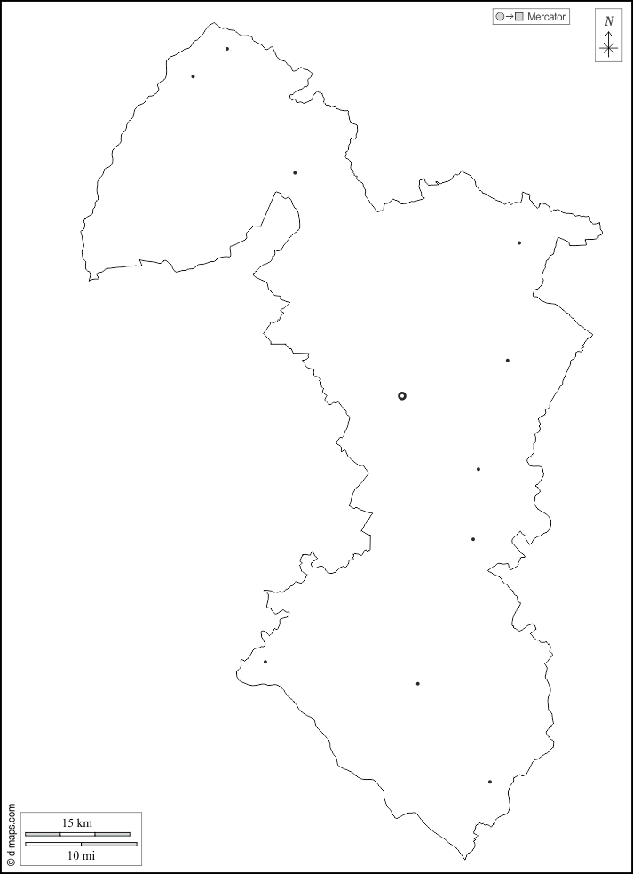 Trnava, d-maps.com: free map, free blank map, free outline map, free ...