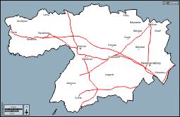 Antrim and Newtownabbey: d-maps.com: free maps, free blank maps, free ...