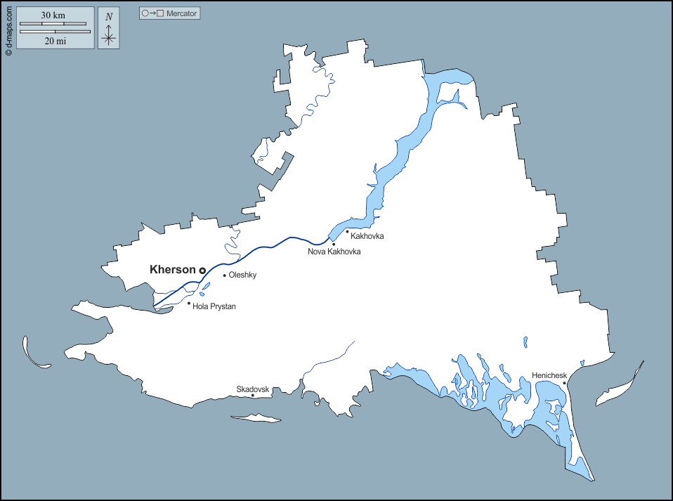 Kherson carte géographique gratuite, carte géographique muette gratuite ...