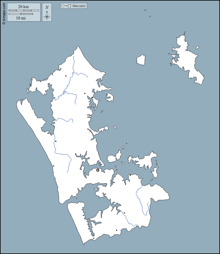 Auckland, d-maps.com: free map, free blank map, free outline map, free ...